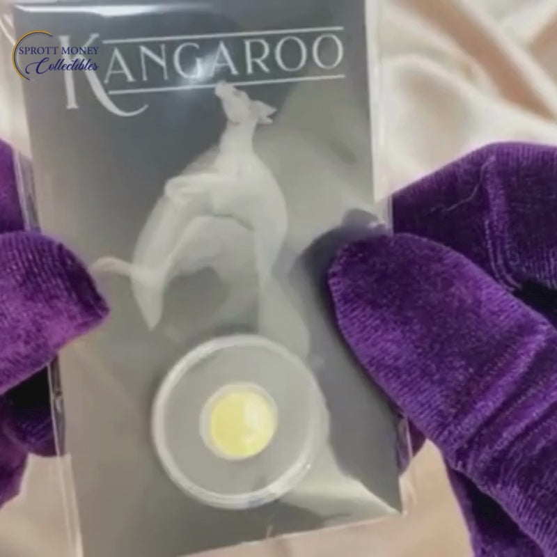 2025 Mini Roo 0.5g Gold Proof Coin in Card, Ready to Gift