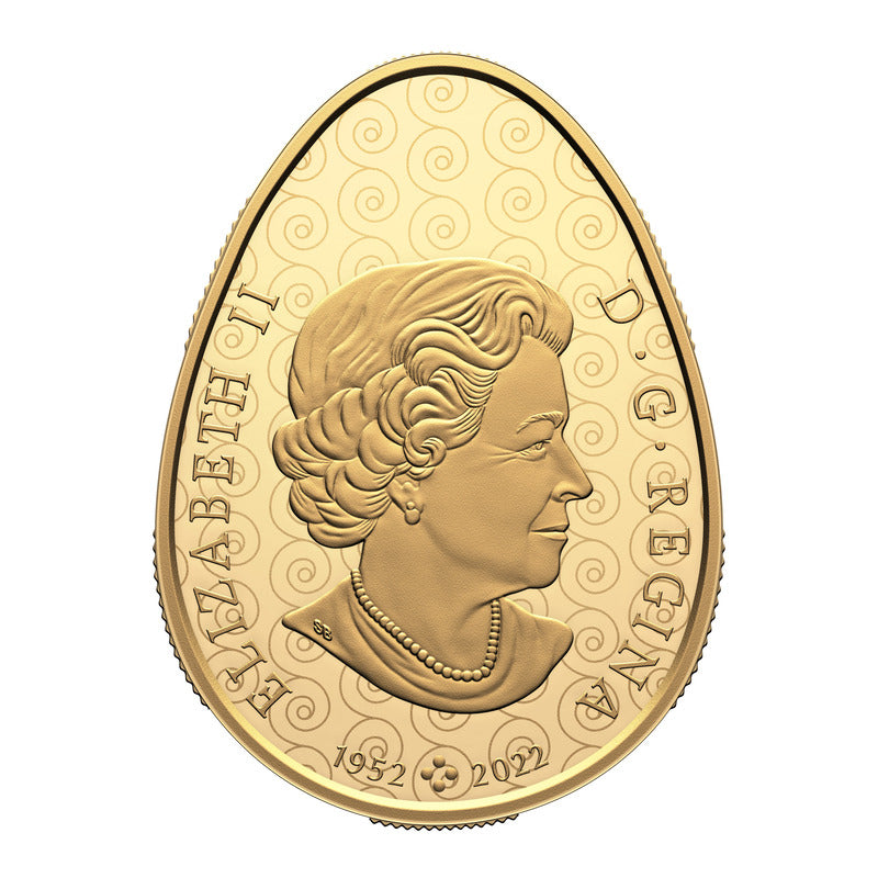 2024 Pysanka 2 oz Pure Gold Coin, Easter - Sprott Money Collectibles